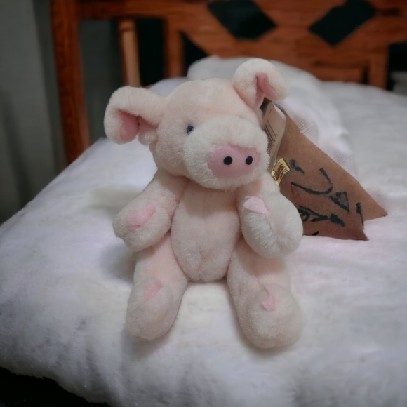 GANZ | Toys | Vintage 991 Ganz Jointed Bean Bag Buddies 11 Plush Pig ...